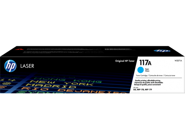 HP 117A Cyan Original LaserJet Toner Cartridge (W2071A) - Protobrand ...